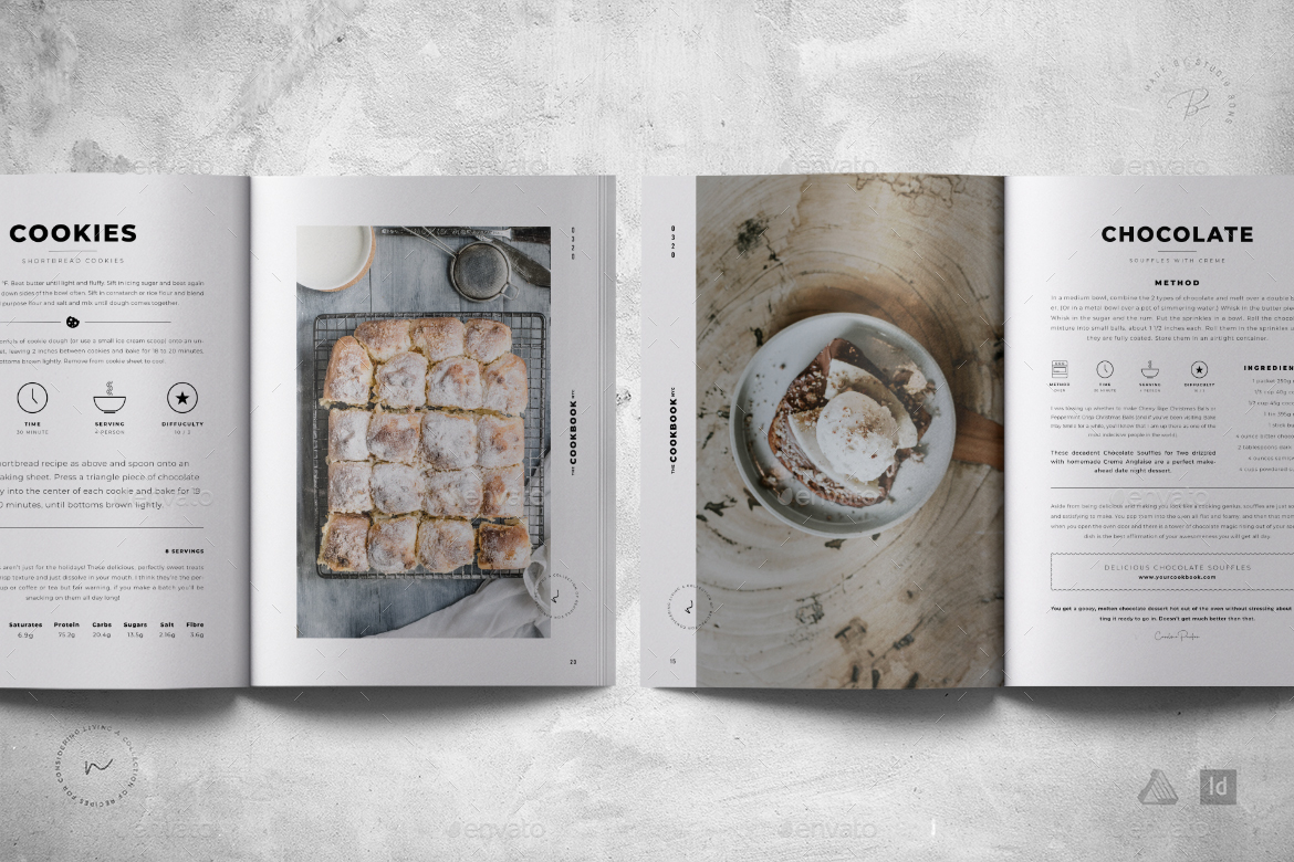 Cookbook / Recipe Book Template by studiobons | GraphicRiver
