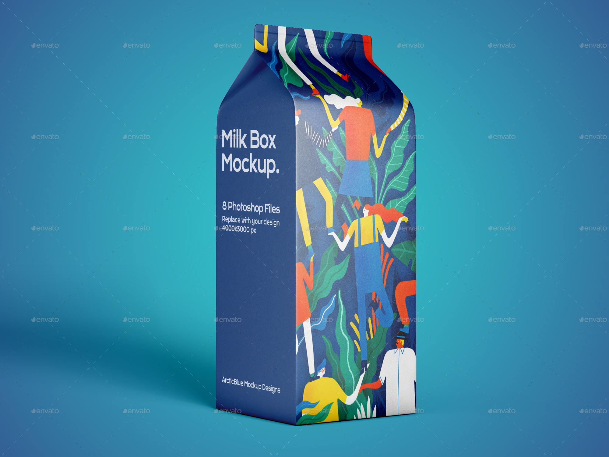 Milk Box Mockup, Graphics | GraphicRiver