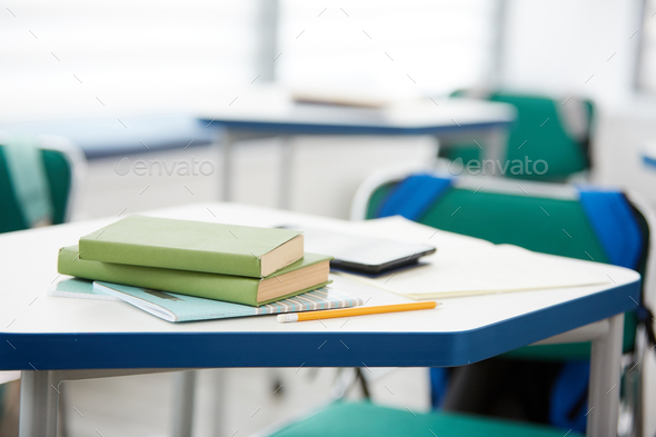 School Desk Background Stock Photo by seventyfourimages | PhotoDune