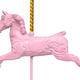 Isolated Pink Carousel Horse Stock Photo by mrdoomits | PhotoDune