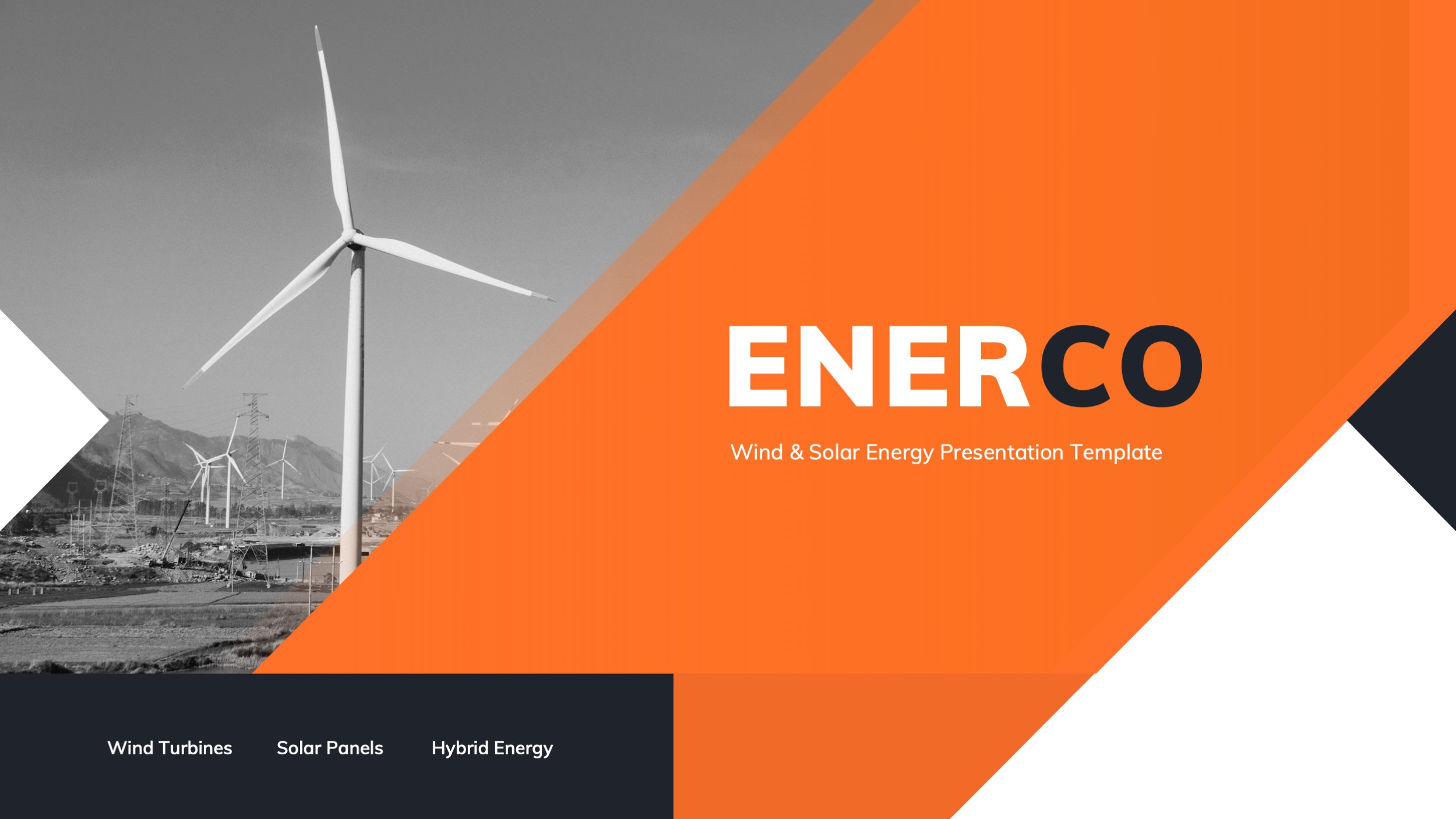 Wind & Solar Energy Google Slides Template, Presentation Templates