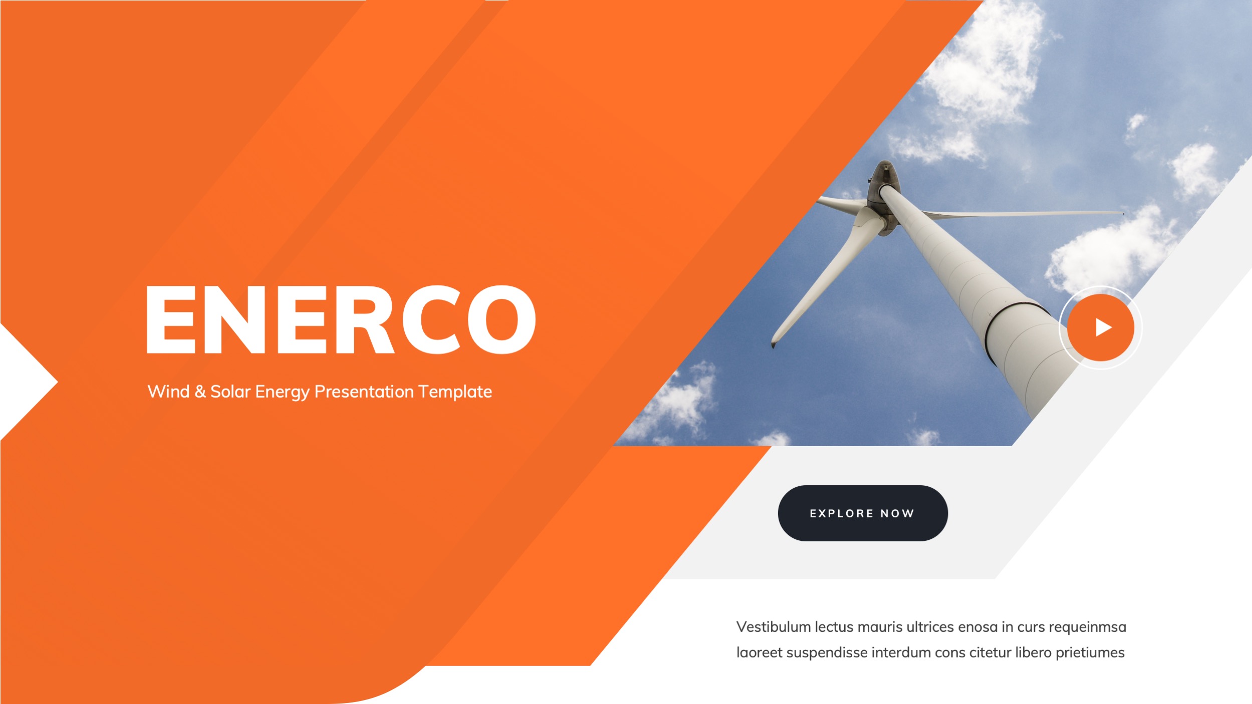 Wind & Solar Energy Google Slides Template, Presentation Templates