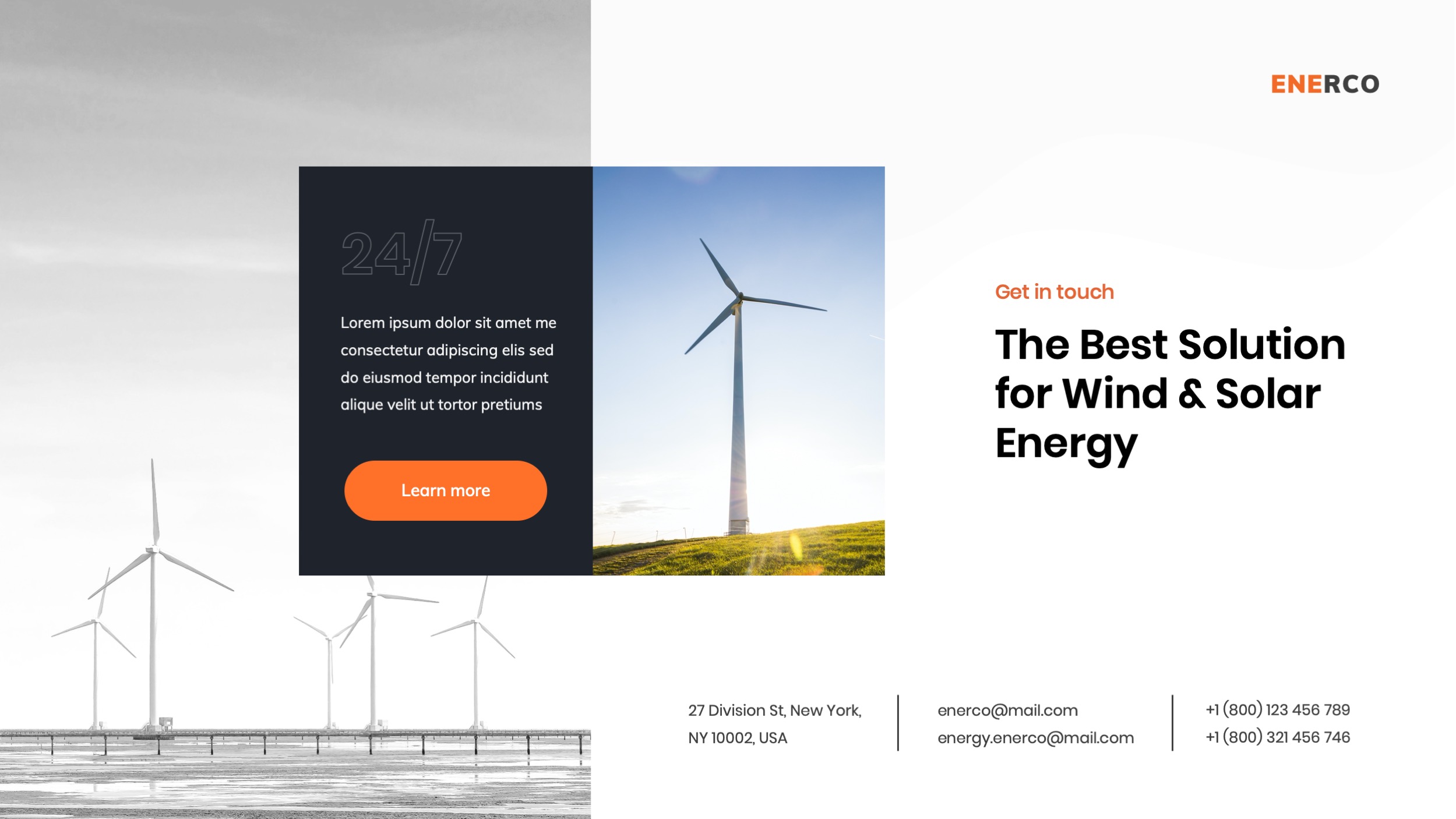Wind & Solar Energy Google Slides Template, Presentation Templates