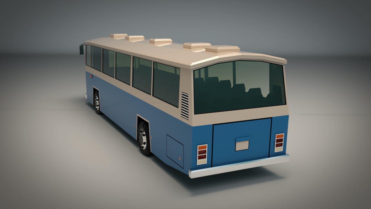 Low Poly City Bus 03 by Linder-Media | 3DOcean