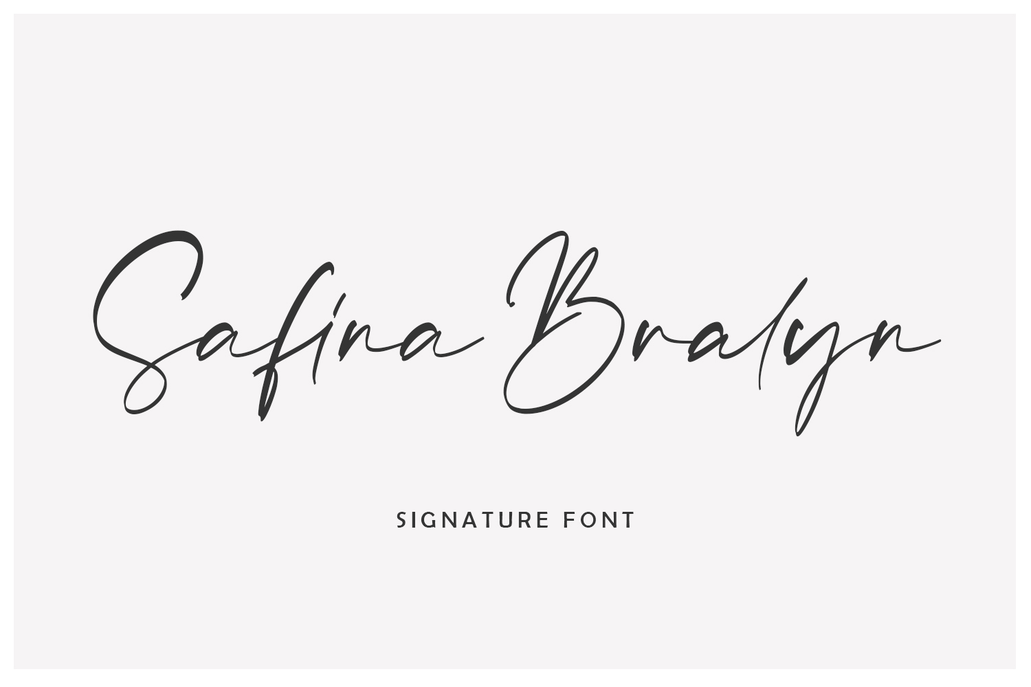 Safina Bralyn Signature Font, Fonts | GraphicRiver