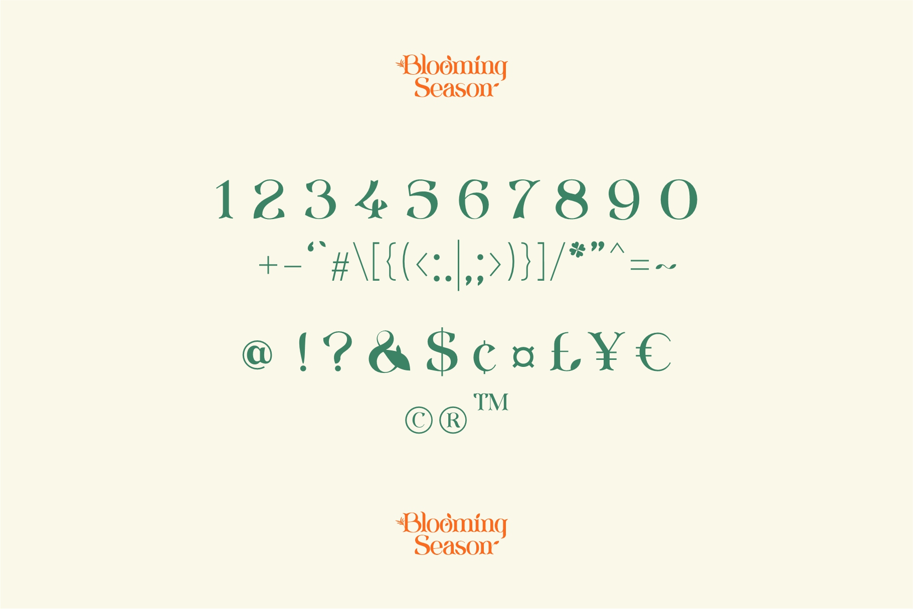 Blooming Season Font, Fonts | GraphicRiver