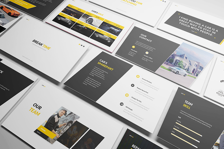 Car Auto Powerpoint Template, Presentation Templates | GraphicRiver