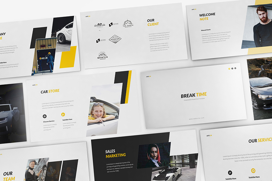 Car Auto Powerpoint Template, Presentation Templates | GraphicRiver