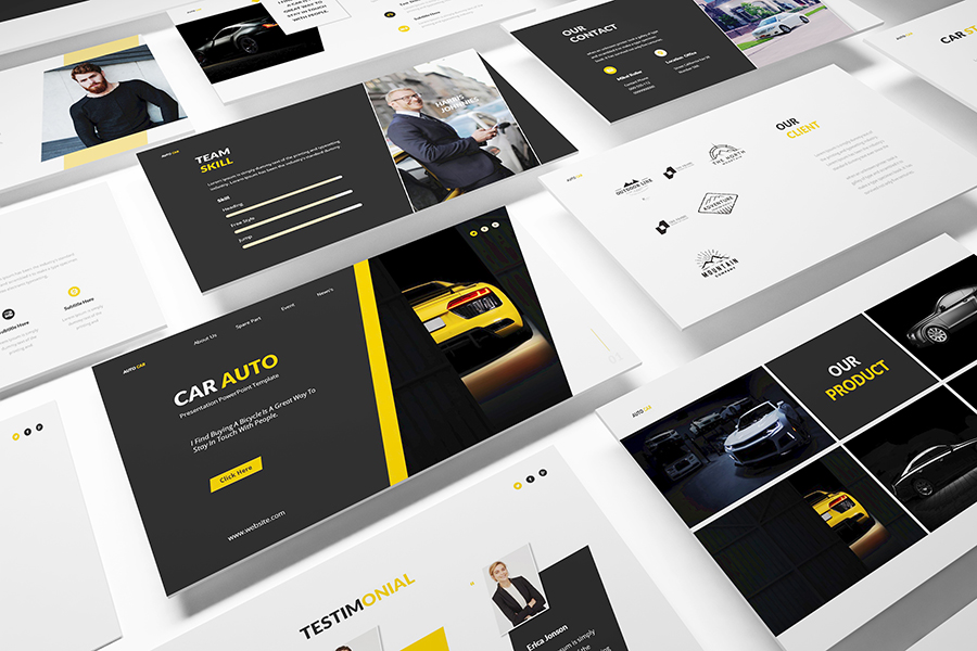 Car Auto Keynote Template, Presentation Templates | GraphicRiver