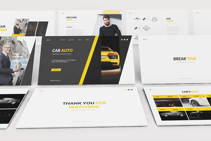 Car Auto Keynote Template, Presentation Templates | GraphicRiver