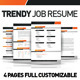 Trendy Job Resume Set, Print Templates | GraphicRiver