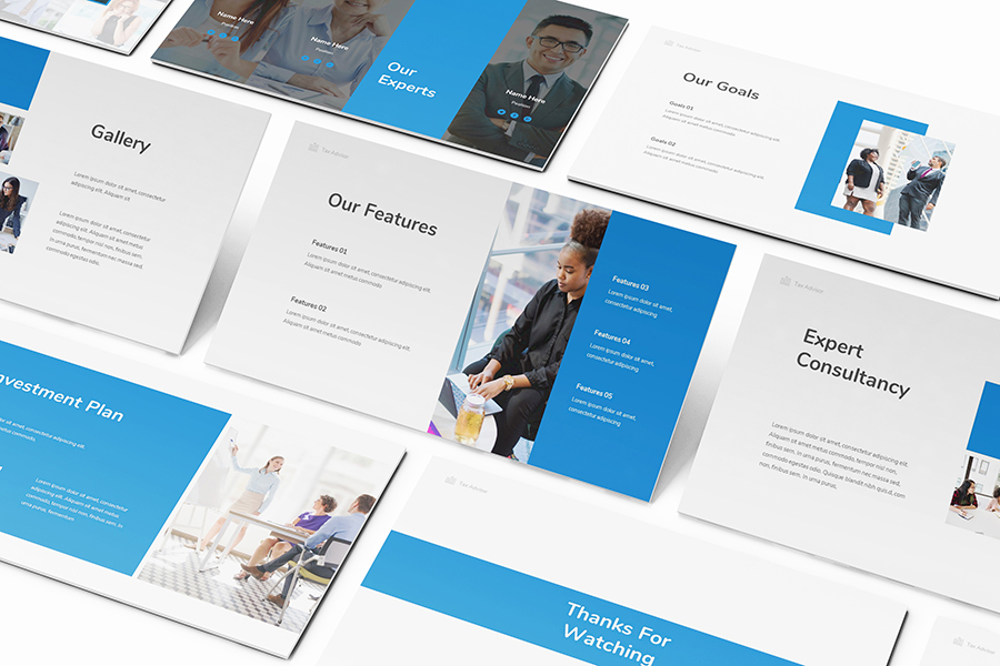 Tax Advisor Powerpoint Template, Presentation Templates | GraphicRiver