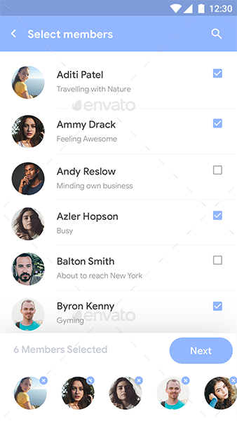 Chatting App UI Kit| Group Chatting App UI Kit| Audio Video Calling App ...