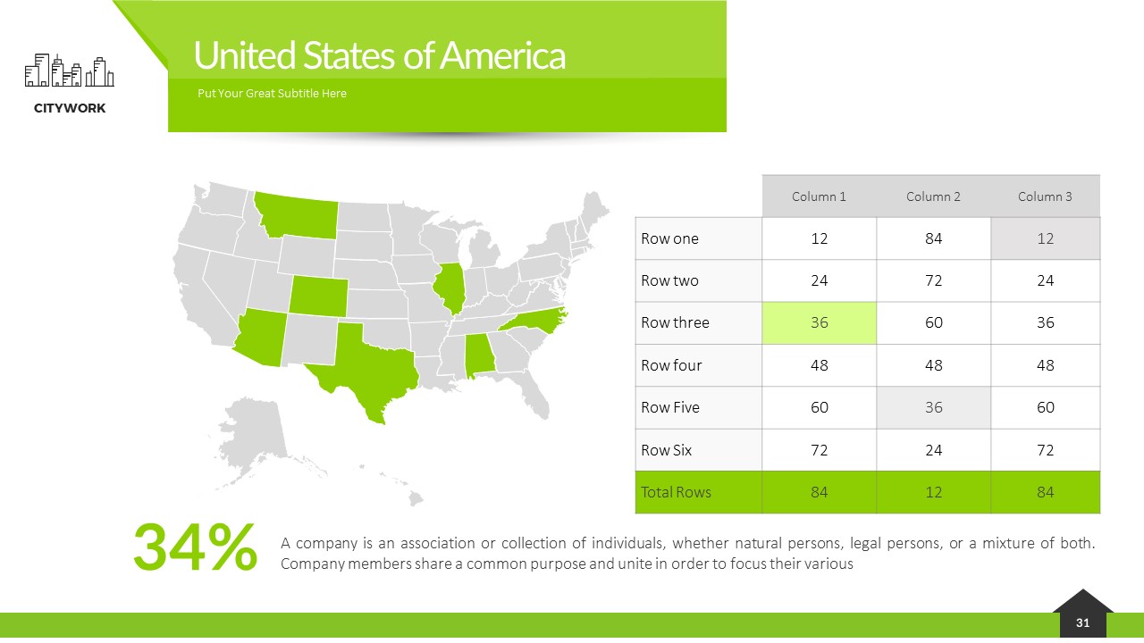 Citywork Powerpoint Presentation, Presentation Templates | GraphicRiver