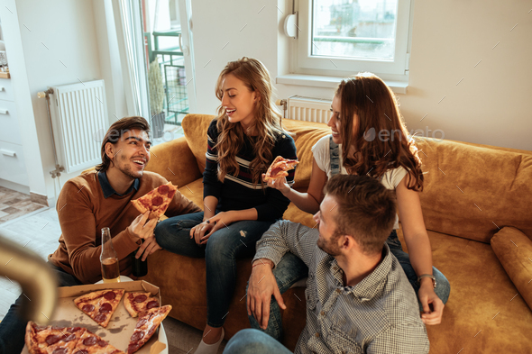 It's a pizza gathering Stock Photo by bernardbodo | PhotoDune