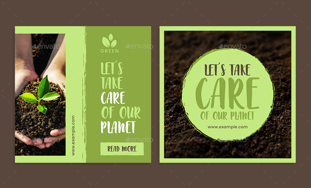 Environment Social Media Post, Web Elements | GraphicRiver