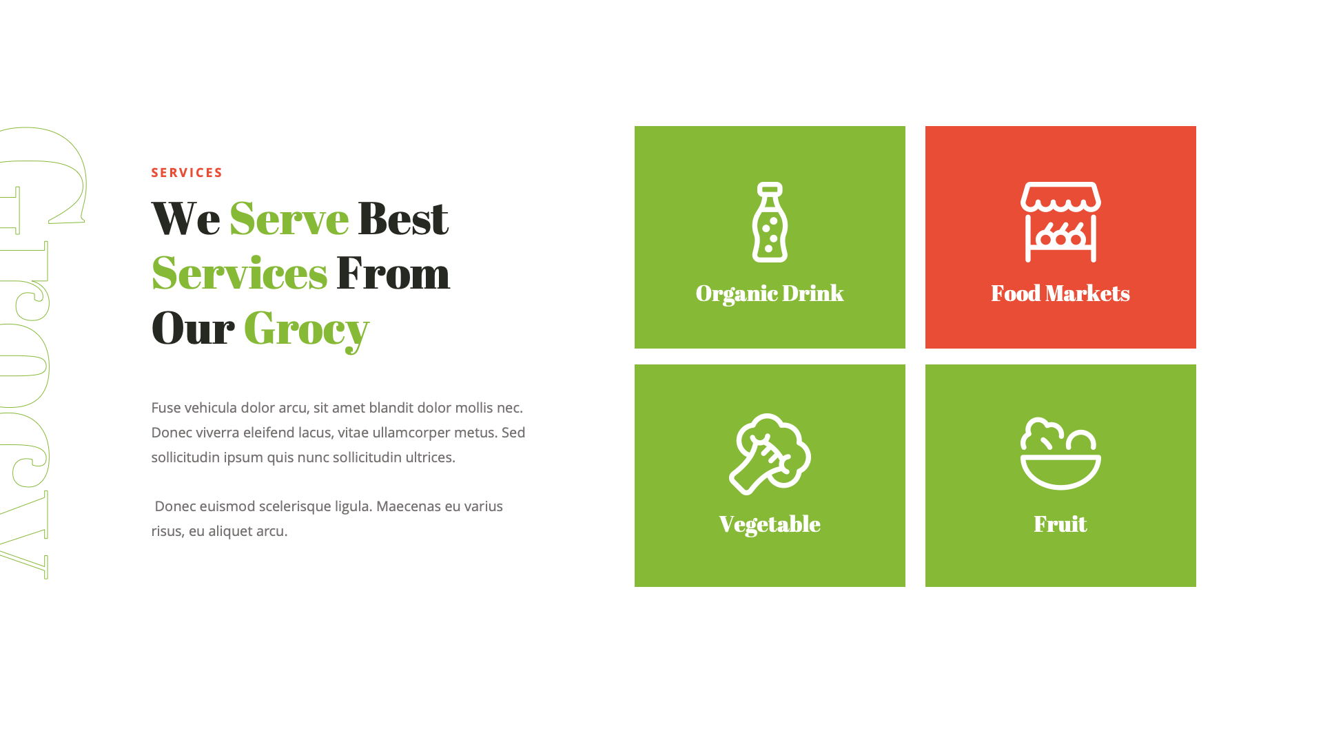 Grocy - Grocery & Organic Food Google Slides Template, Presentation ...