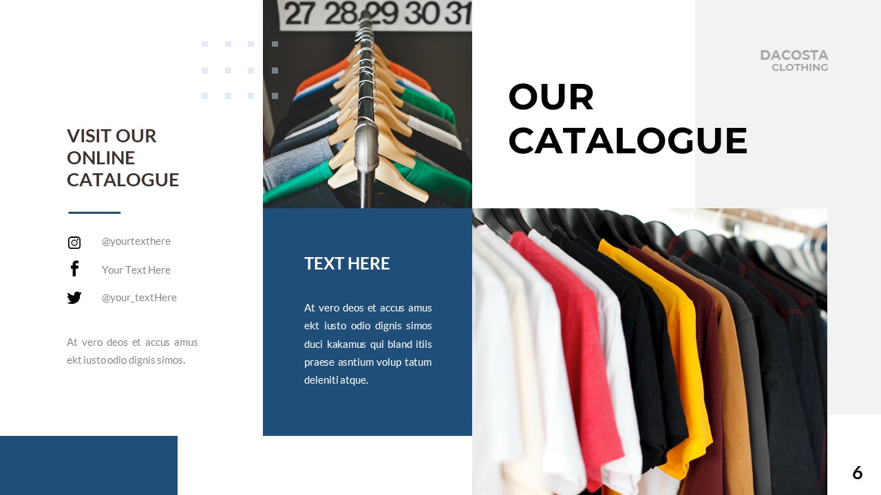 Dacosta - Clothing Presentation Google Slides Template, Presentation ...