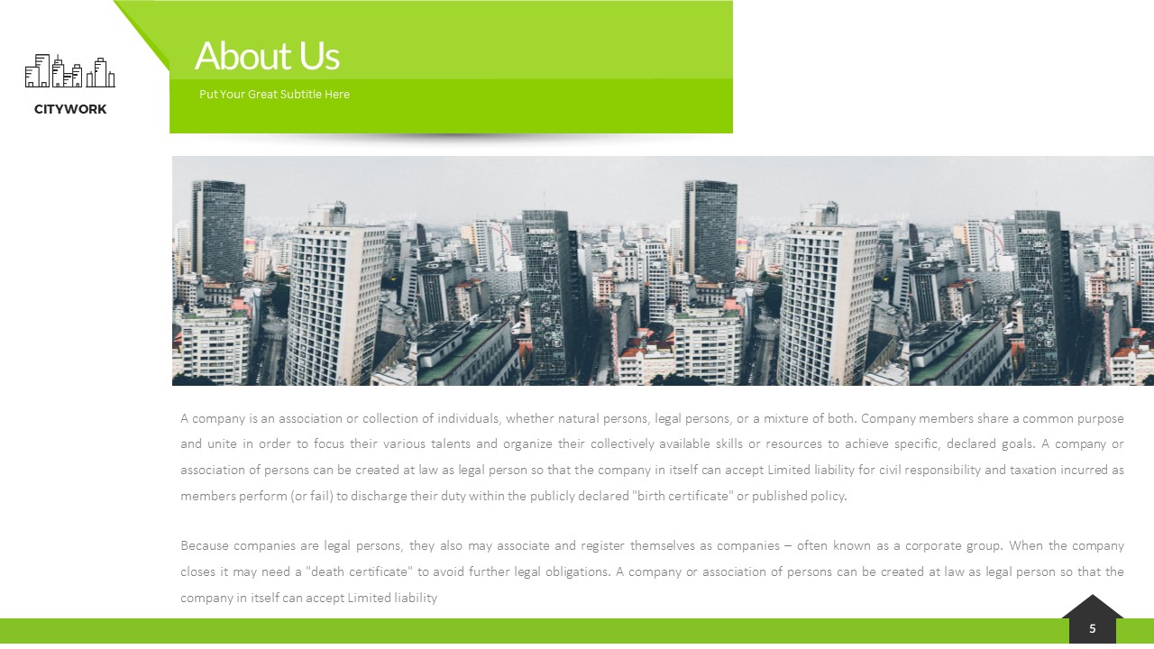 Citywork Keynote Templates, Presentation Templates | GraphicRiver