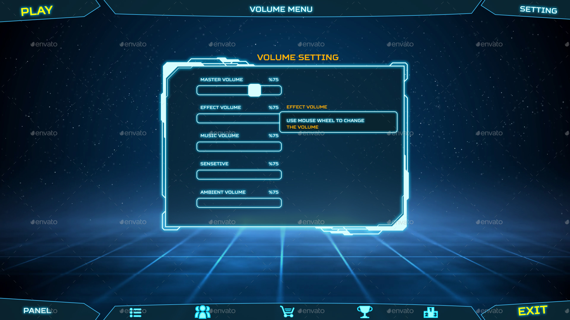 SciFi GUI Pack by umargulzar1122 | GraphicRiver