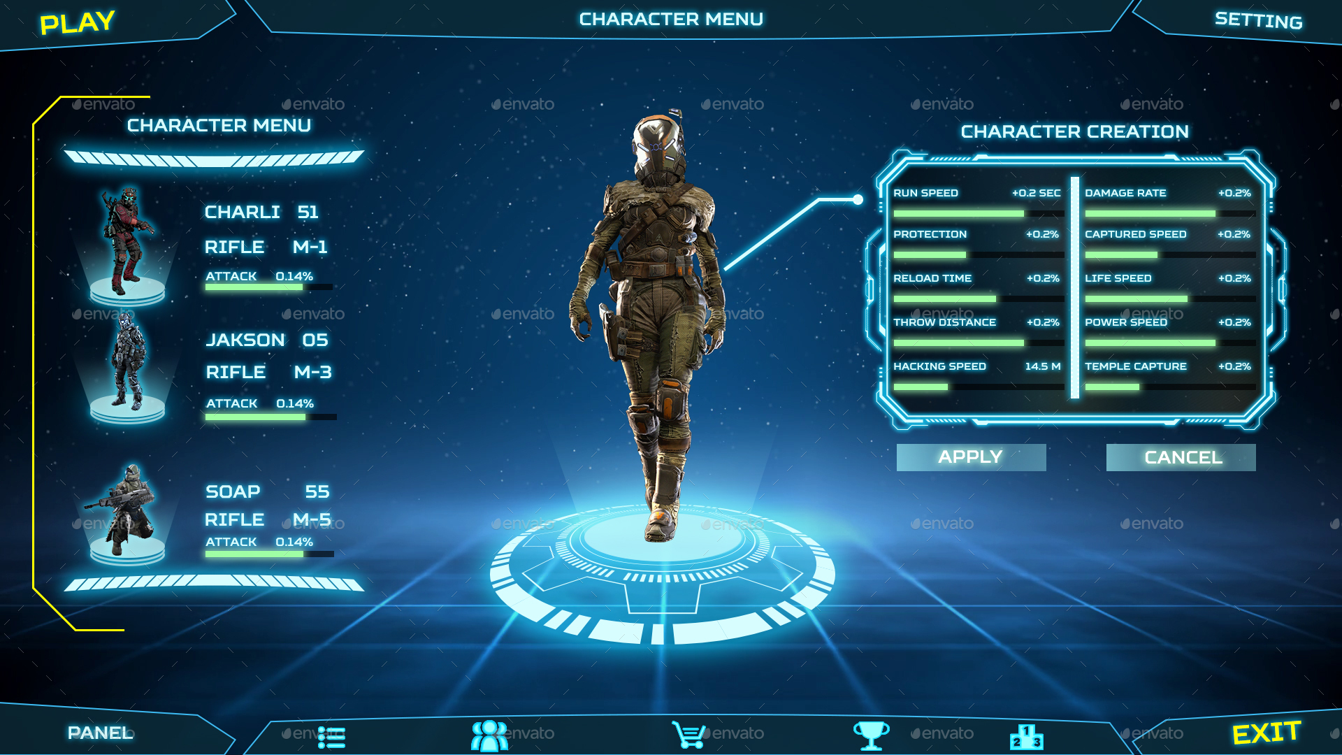SciFi GUI Pack by umargulzar1122 | GraphicRiver