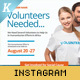 Volunteer Recruitment Instagram Post Templates, Web Elements | GraphicRiver