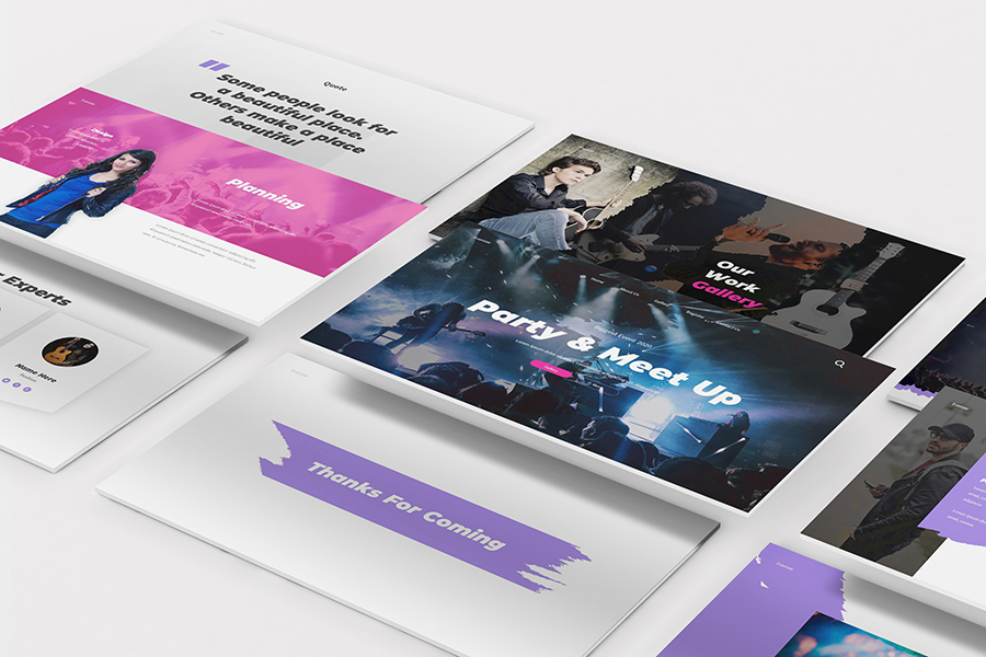 Party & Meet Up Event Powerpoint Template, Presentation Templates ...