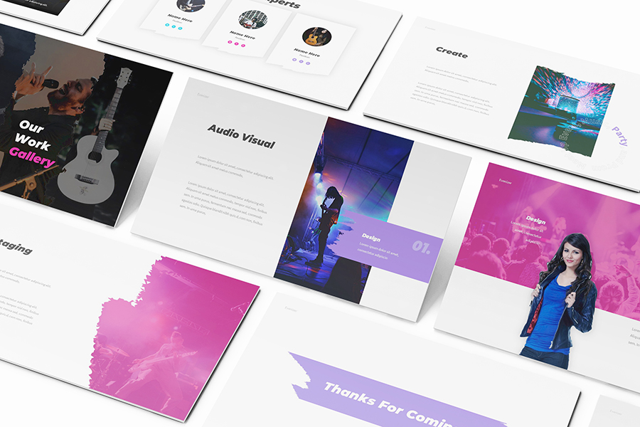 Party & Meet Up Event Powerpoint Template, Presentation Templates ...