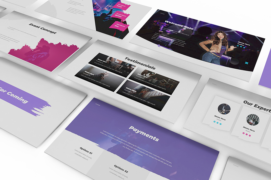 Party & Meet Up Event Powerpoint Template, Presentation Templates ...