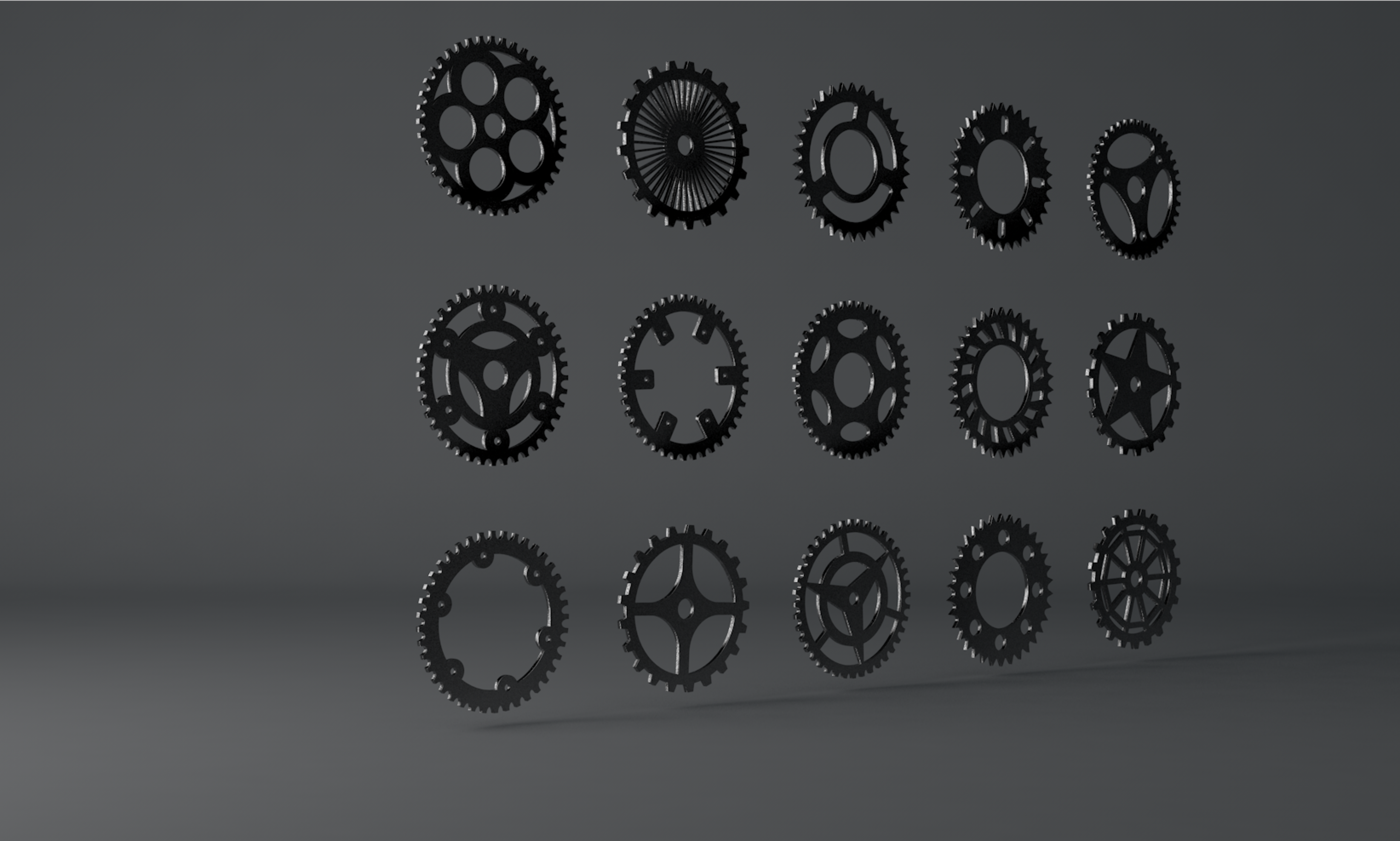 3D Gear Collection – 15 Unique Industrial Gear Models by Gergedan | 3DOcean