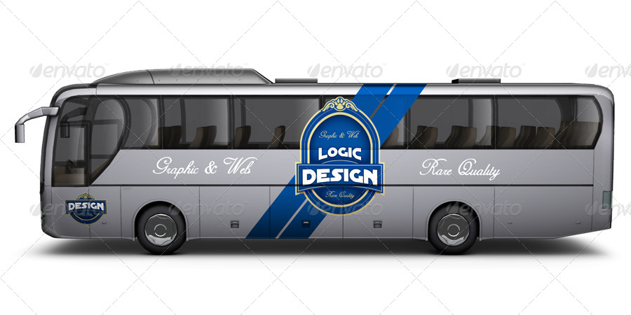 Bus Mock Up, Graphics | GraphicRiver
