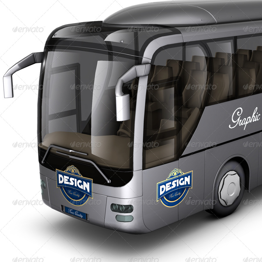 Bus Mock Up, Graphics | GraphicRiver