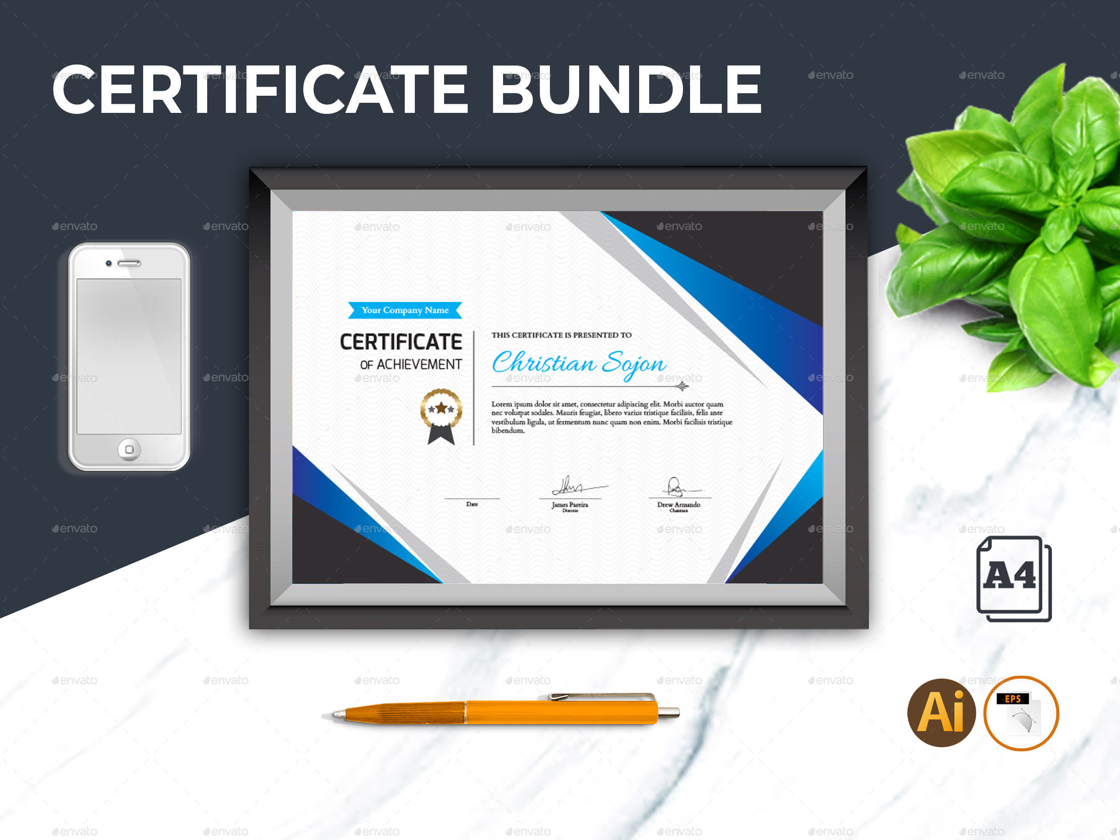 Certificate Bundle, Print Templates | GraphicRiver