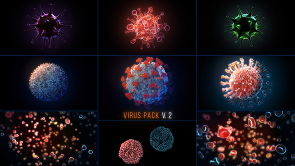 Virus pack. Coronavirus, Motion Graphics | VideoHive