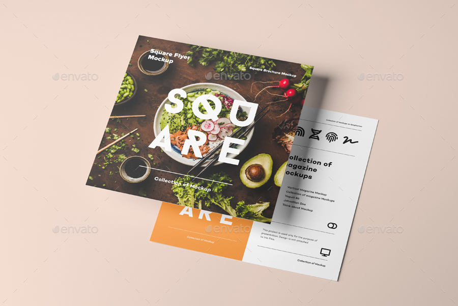 Square Flyer Mock-up, Graphics | GraphicRiver