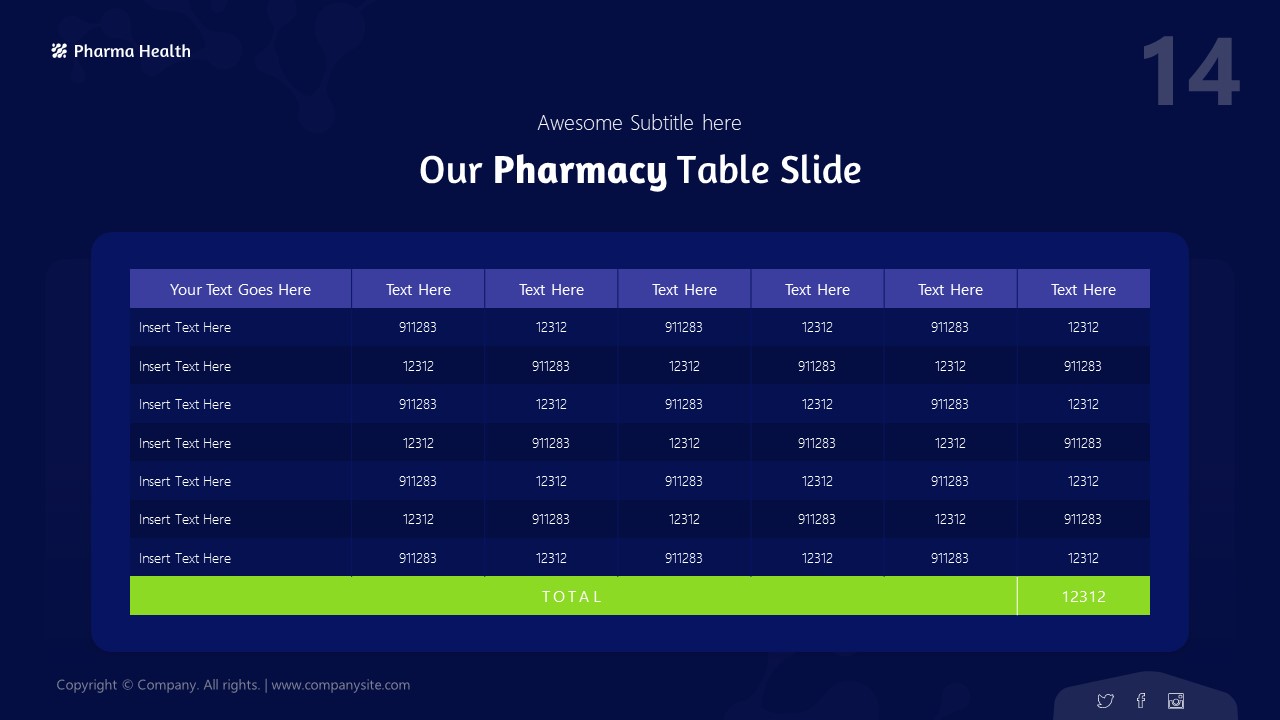 Pharma Health Powerpoint Presentation Template Fully Animated ...