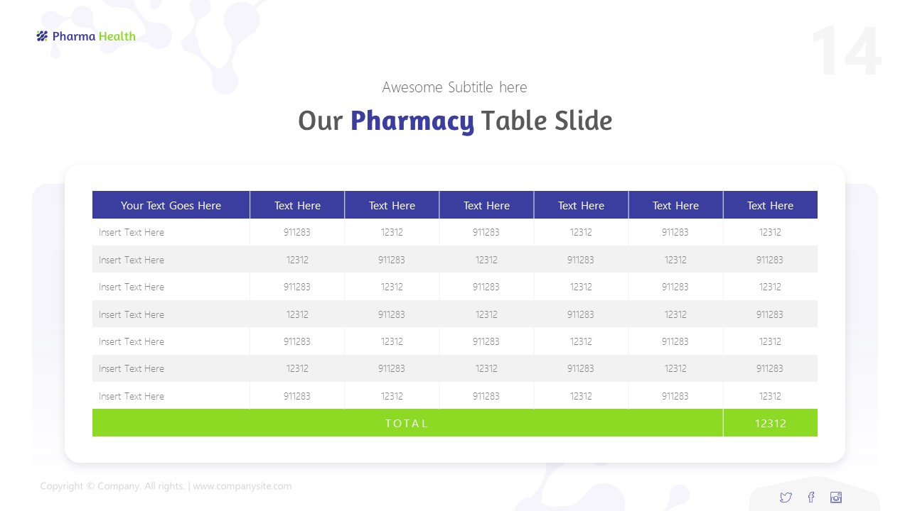 Pharma Health Powerpoint Presentation Template Fully Animated ...
