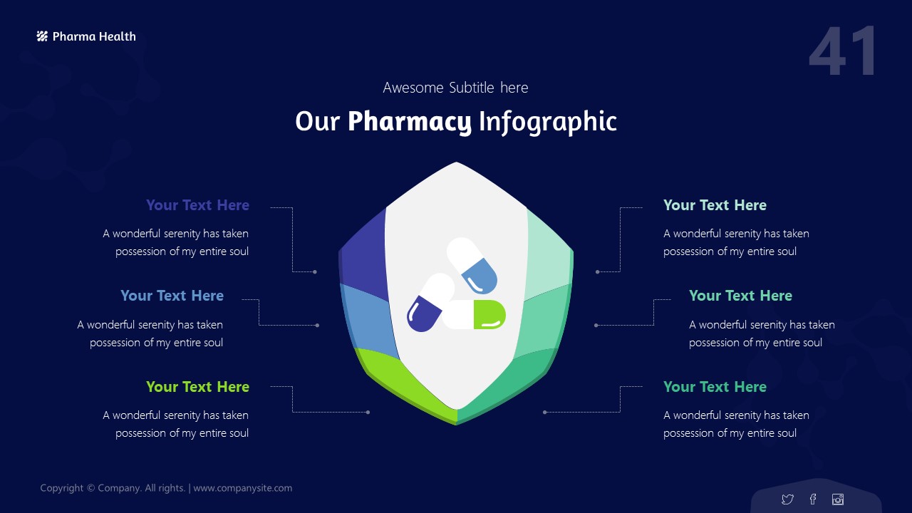 Pharma Health Powerpoint Presentation Template Fully Animated by RRgraph