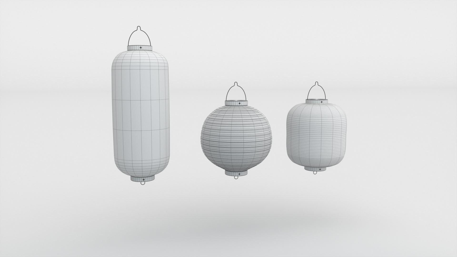 Japanese Lanterns by 3dtreatment | 3DOcean