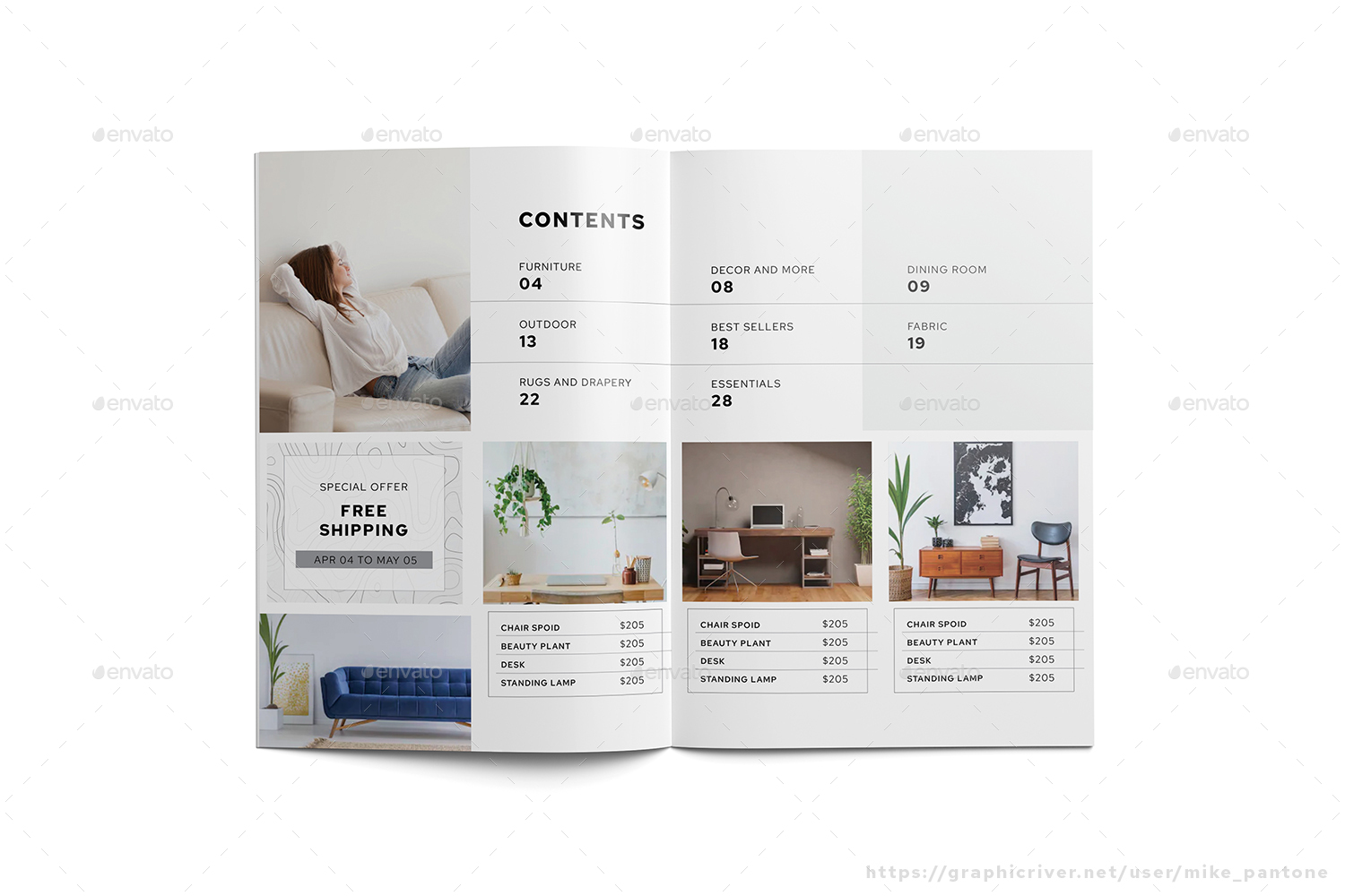 Furniture Store Product Catalog, Print Templates | GraphicRiver