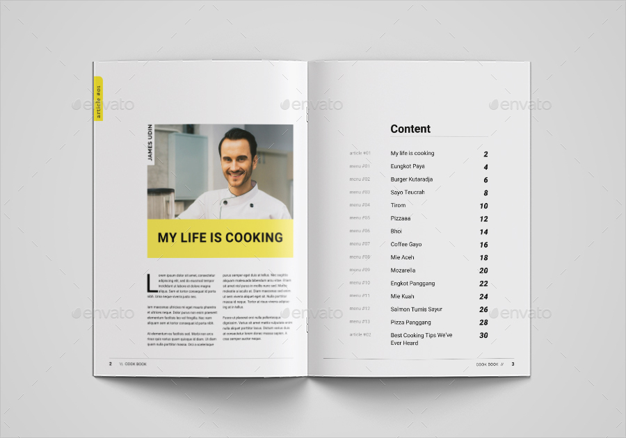 Cook Book Template by esje | GraphicRiver
