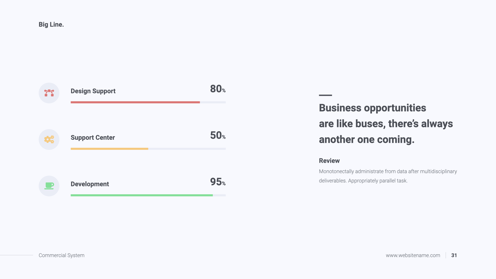 Big Line Business Template (KEY), Presentation Templates | GraphicRiver