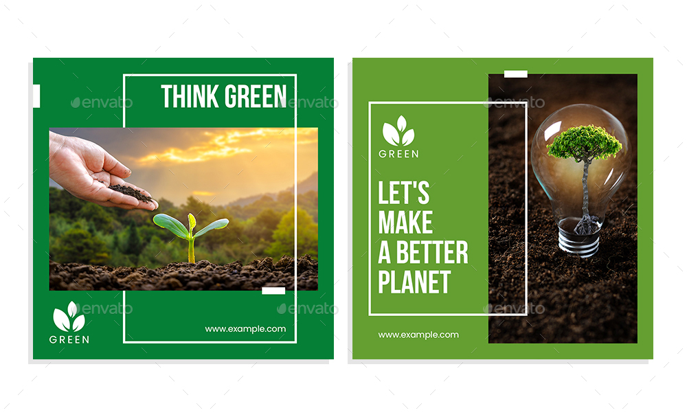 Environment Social Media Post, Web Elements | GraphicRiver