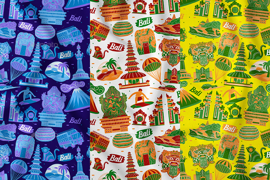 Bali Seamless Pattern, Graphics | GraphicRiver