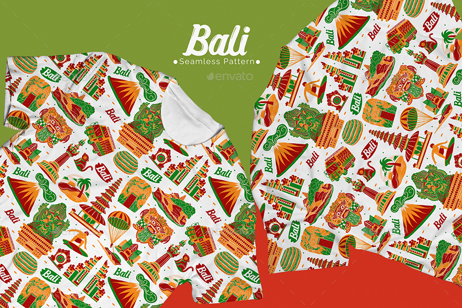 Bali Seamless Pattern, Graphics | GraphicRiver