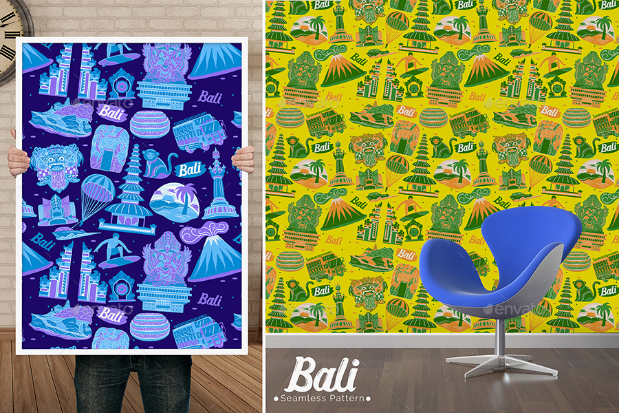 Bali Seamless Pattern, Graphics | GraphicRiver