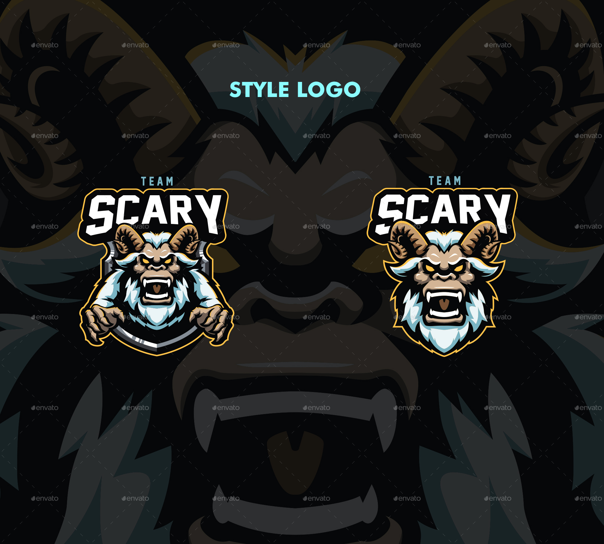 Scary Esport Logo, Logo Templates | GraphicRiver