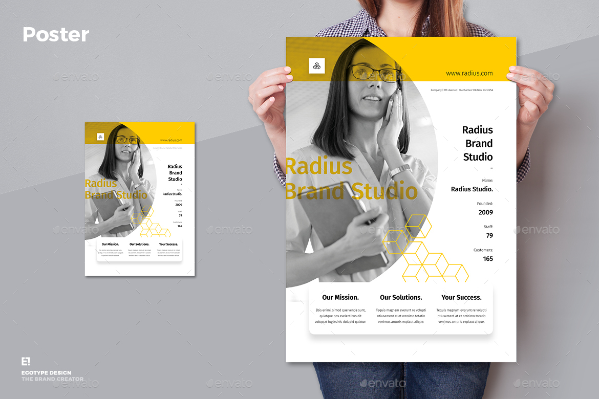 Advertising Poster and Flyer Set, Print Templates | GraphicRiver