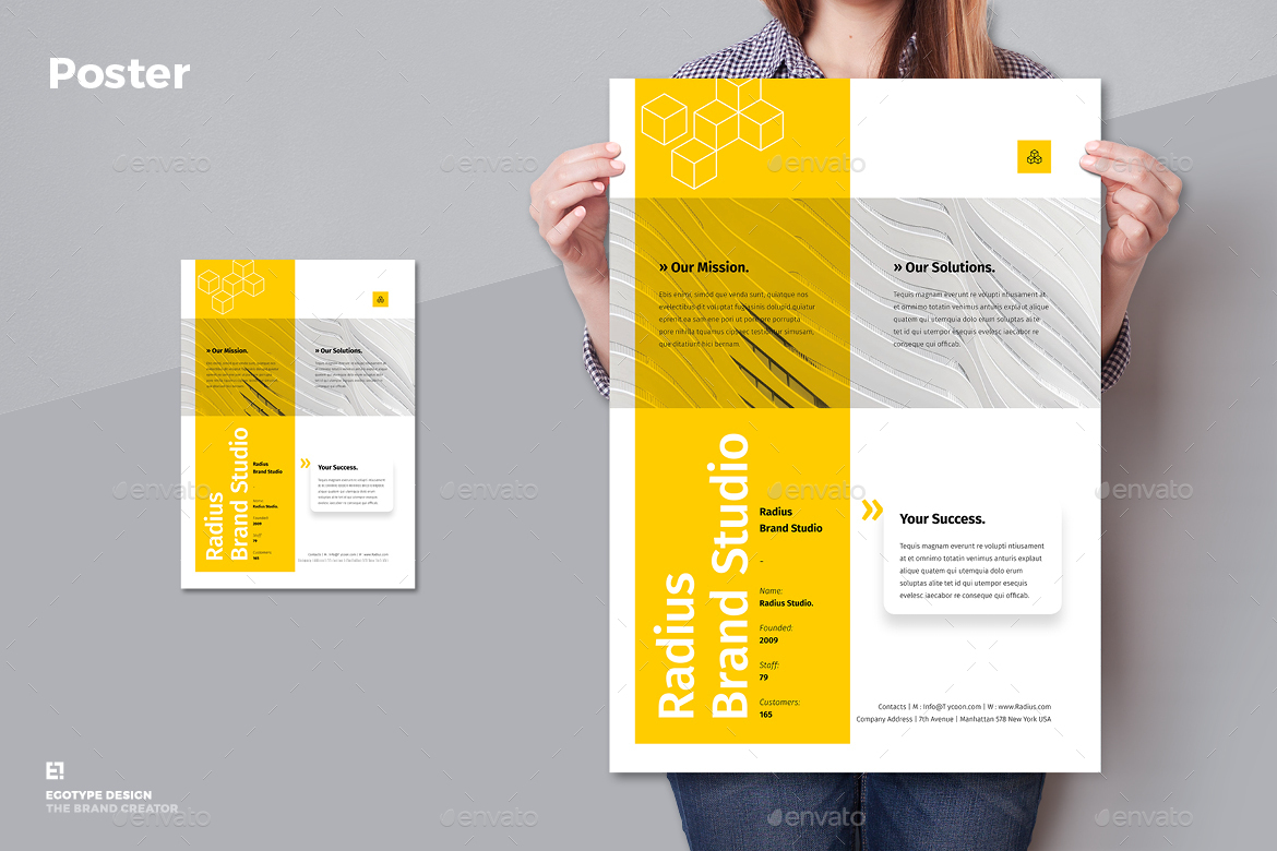 Advertising Poster and Flyer Set, Print Templates | GraphicRiver