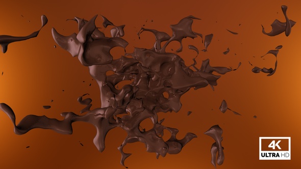 Chocolate Stream Splash Collision, Motion Graphics | VideoHive